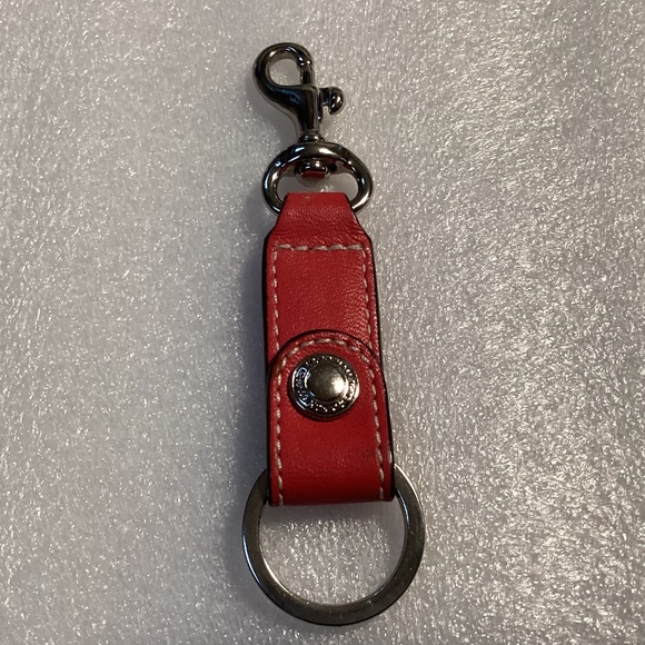 Coach | Accessories | Coach New York Redsilvertone Key Holder | Poshmark